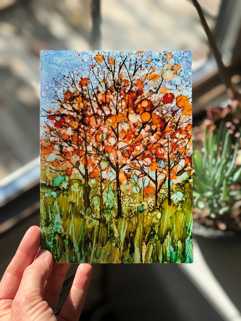 Happy Fall Trees : Prints – MaryElizabethArts
